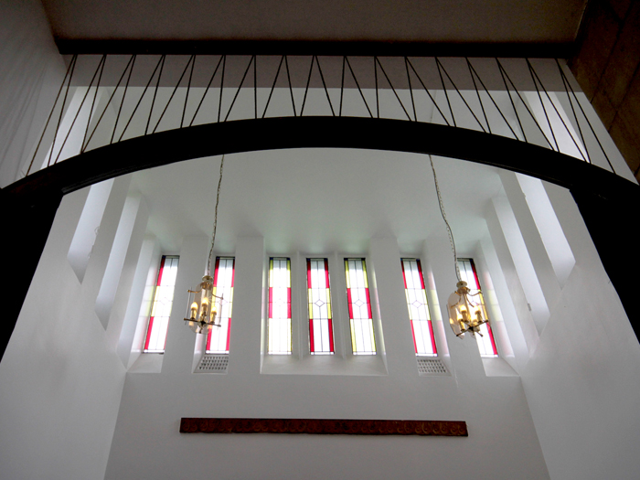 The Crematorium interior is beautifully simplistic and tranquil